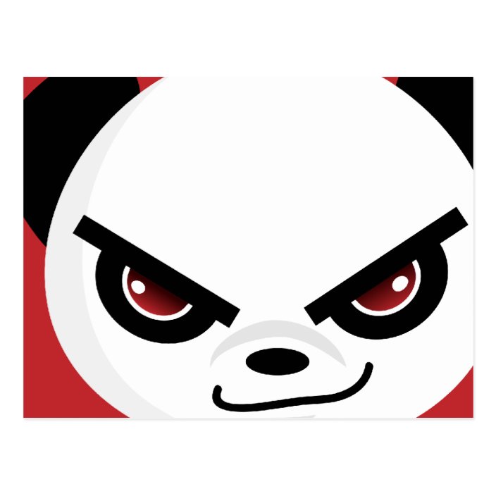 Evil Panda Postcard | Zazzle.com