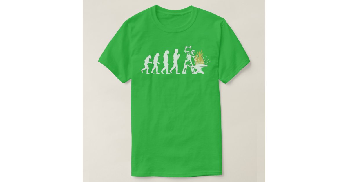 Evolution Blacksmith Blacksmithing Knifemaker T-Shirt | Zazzle