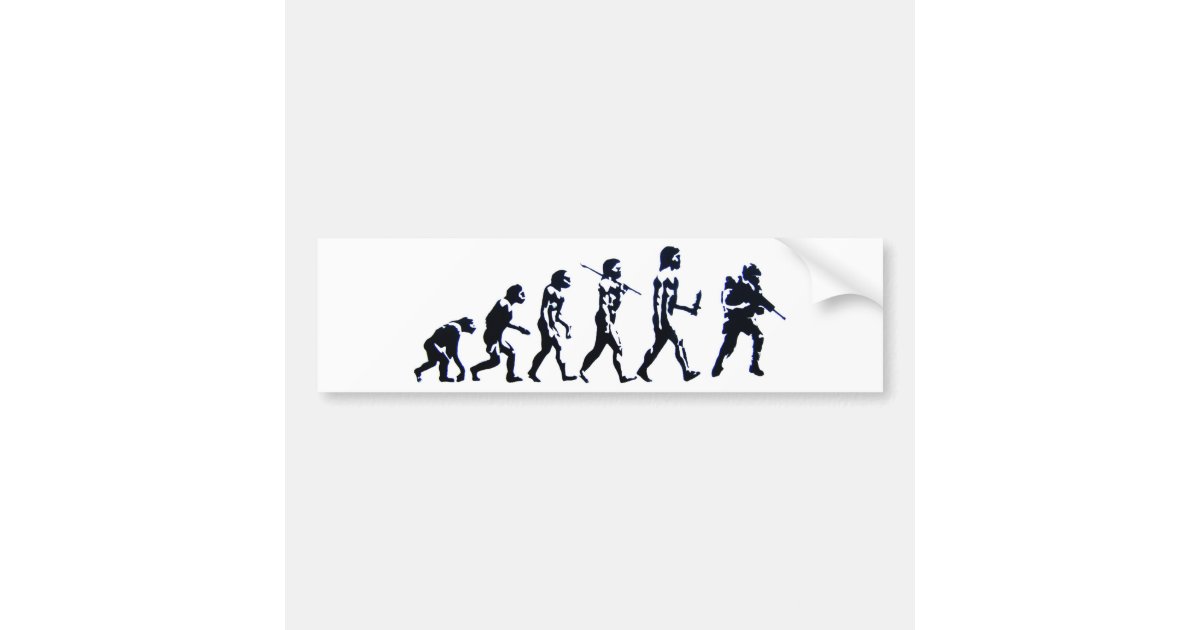 evolution bumper sticker | Zazzle