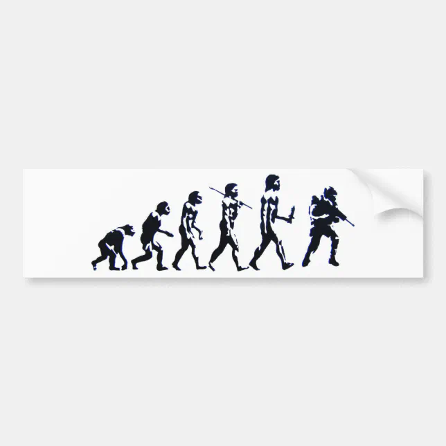 evolution bumper sticker | Zazzle