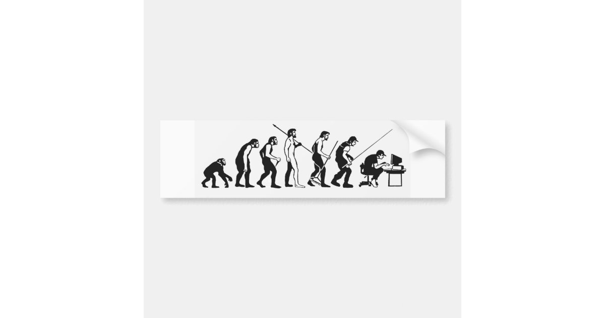 Evolution Bumper Sticker | Zazzle