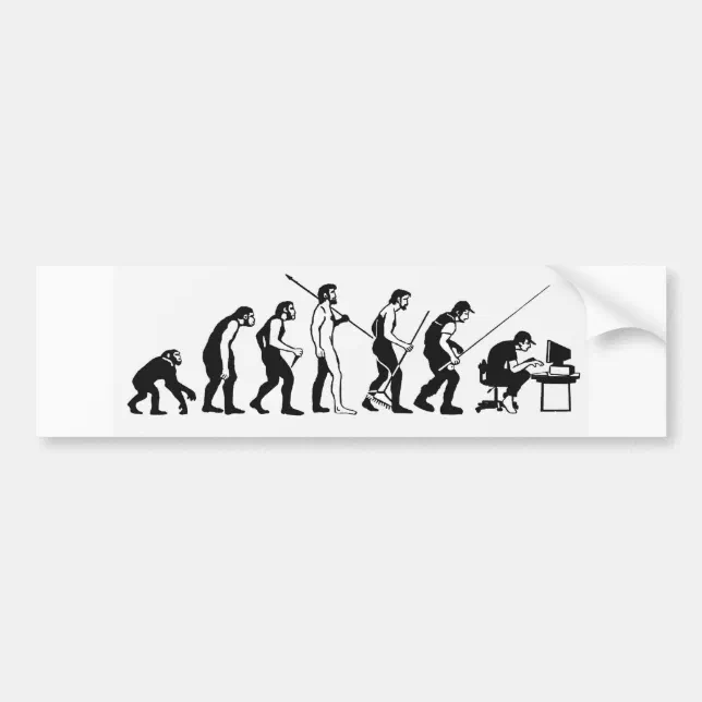 Evolution Bumper Sticker | Zazzle