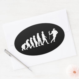 Evolution Lacrosse Oval Sticker | Zazzle