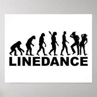 Line Dancer Posters | Zazzle