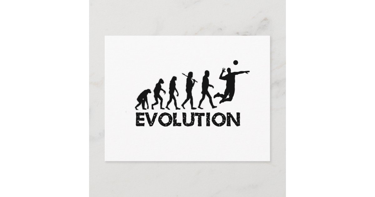Evolution of a Volleyball Player Postcard | Zazzle