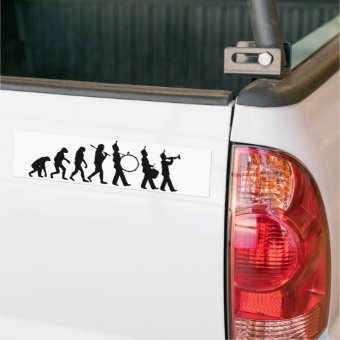 Evolution of Band Bumper Sticker | Zazzle