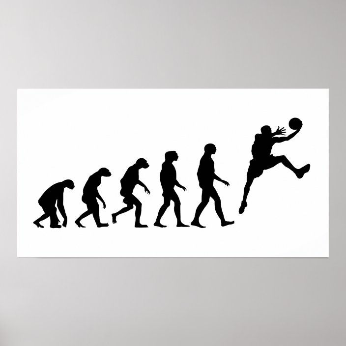 Evolution of Basketball Poster | Zazzle.com