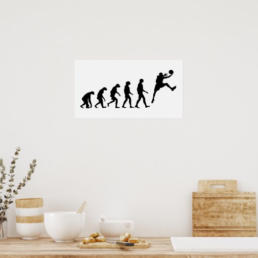 Evolution of Basketball Poster | Zazzle