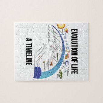 Evolution Of Life A Timeline (Biology) Jigsaw Puzzle | Zazzle