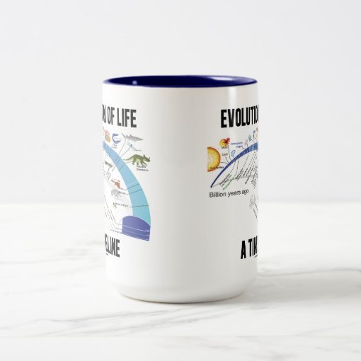 Evolution Of Life A Timeline (Biology) Two-Tone Coffee Mug | Zazzle