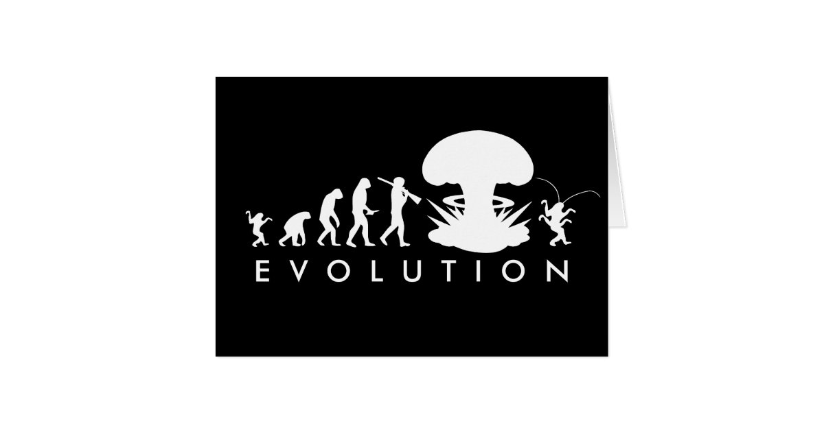 Evolution of Man & Cockroach Funny Evolution Chart | Zazzle