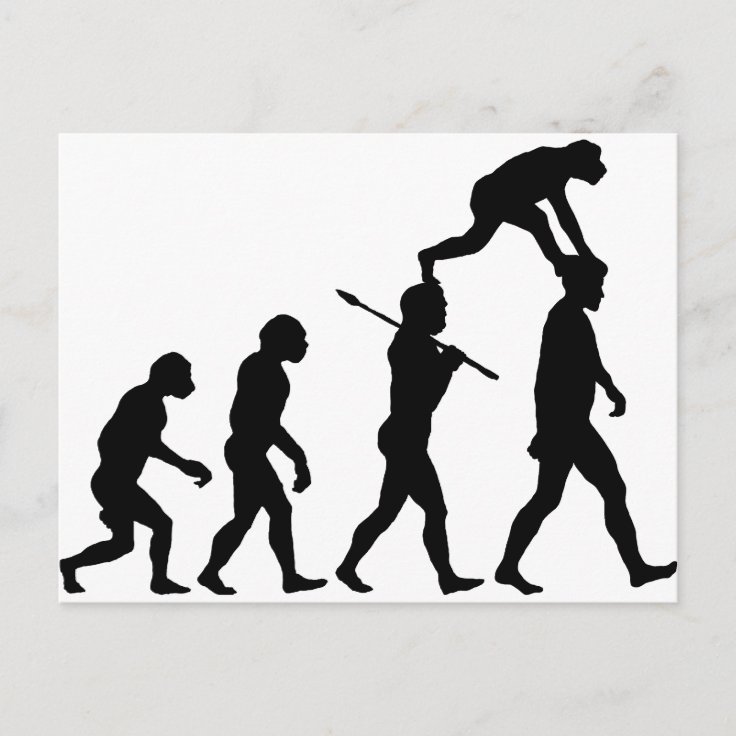 Evolution of Man Postcard | Zazzle