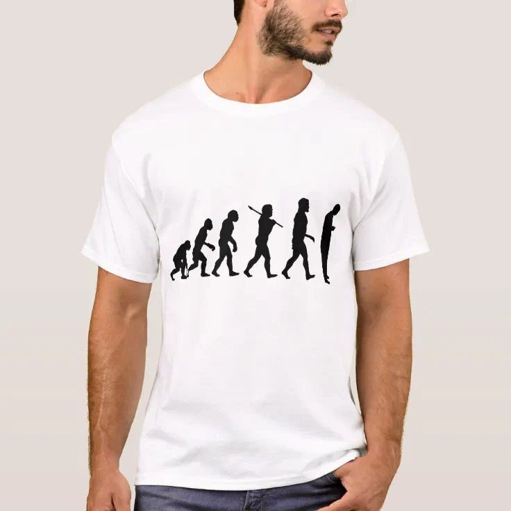 Evolution of Man Texting T-Shirt | Zazzle