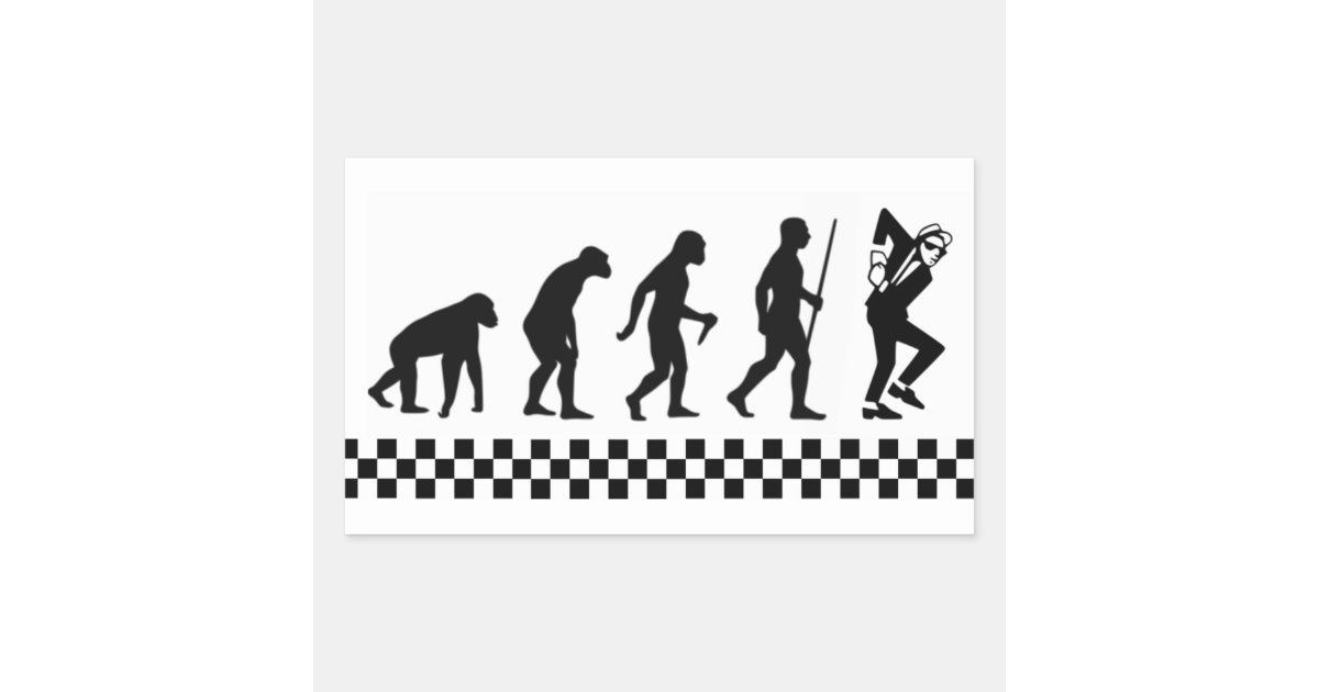 Evolution of Ska Sticker | Zazzle