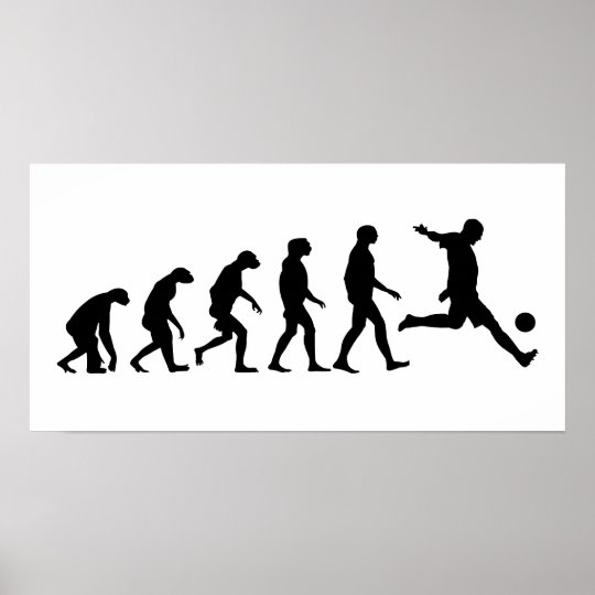 Evolution of Soccer Poster | Zazzle.com