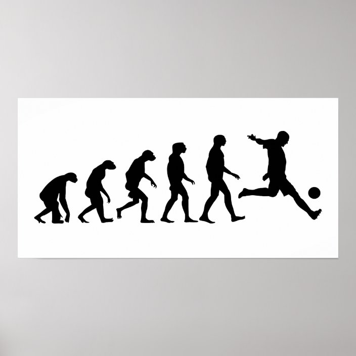 Evolution of Soccer Poster | Zazzle.com