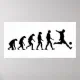 Evolution of Soccer Poster | Zazzle