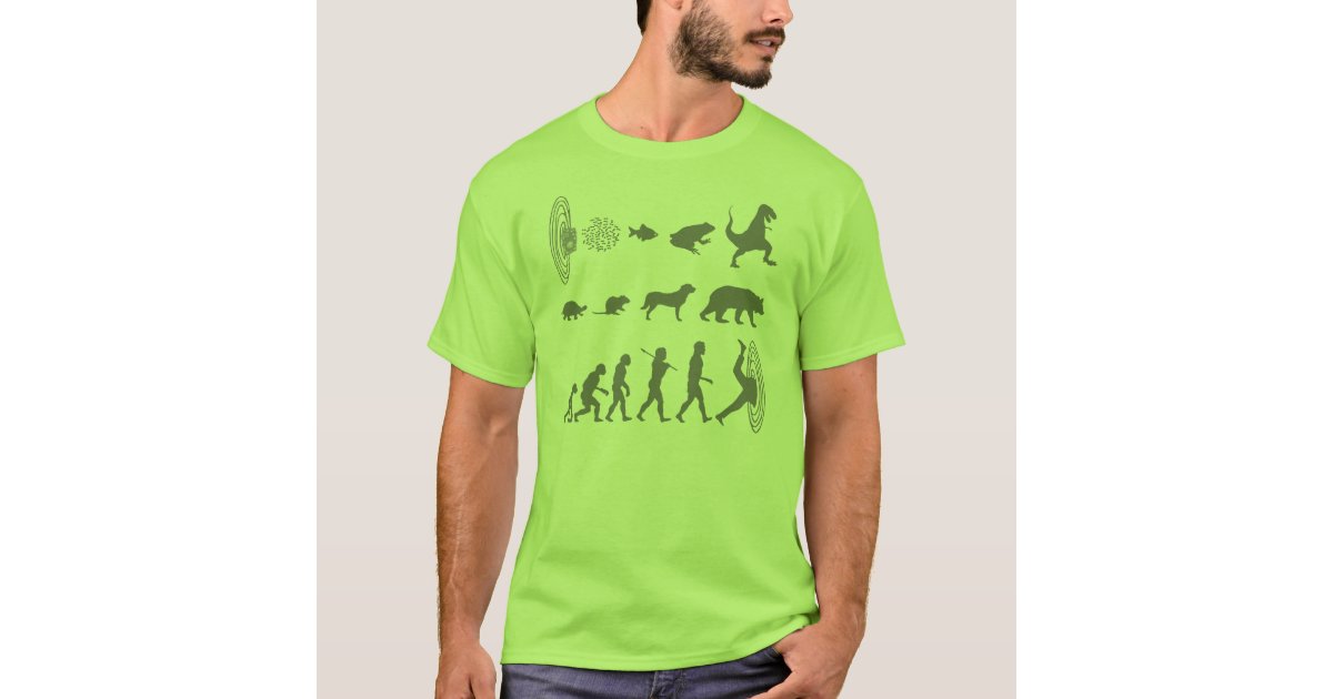 Evolution of Species Continuous Tee Shirt | Zazzle