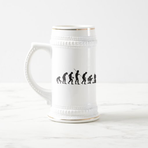 Evolution of Video Games Gaming Gamer Beer Stein | Zazzle