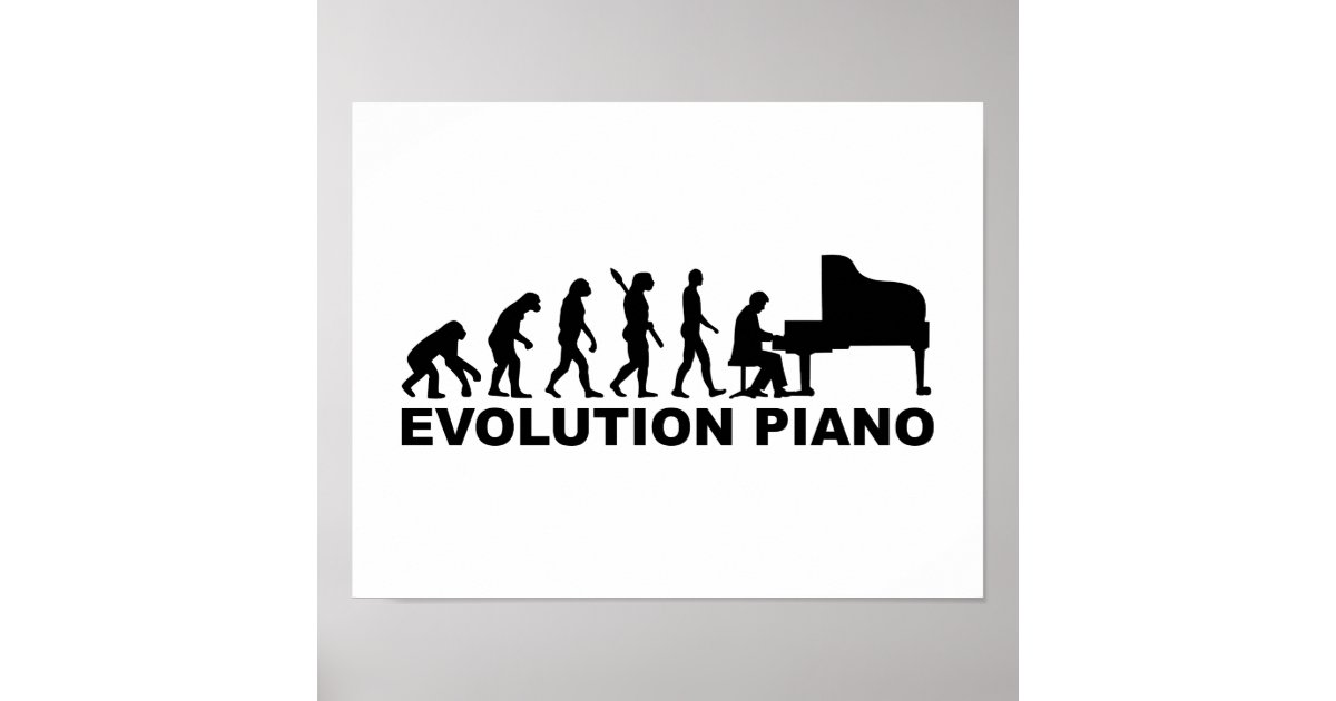 Evolution Piano Poster | Zazzle