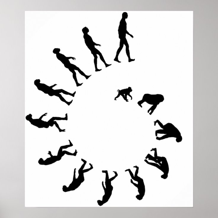 Evolution Spiral Poster | Zazzle