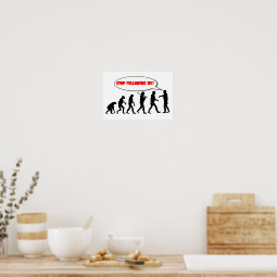 Evolution. Stop Following Me Poster | Zazzle
