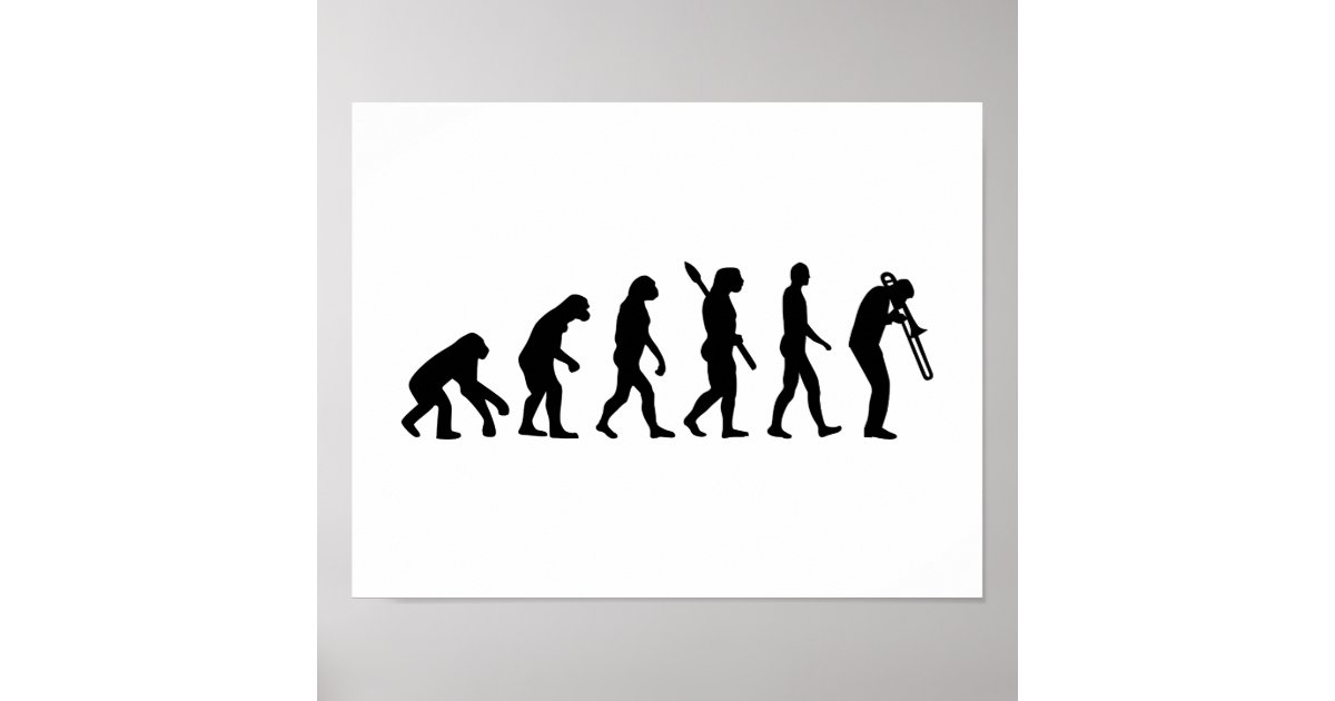 Evolution Trombone Poster | Zazzle