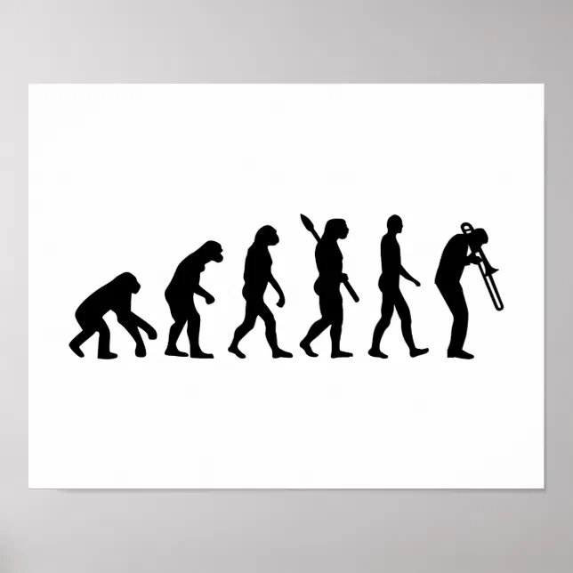 Evolution Trombone Poster | Zazzle