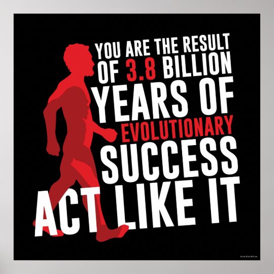 Evolutionary Success Poster | Zazzle.com