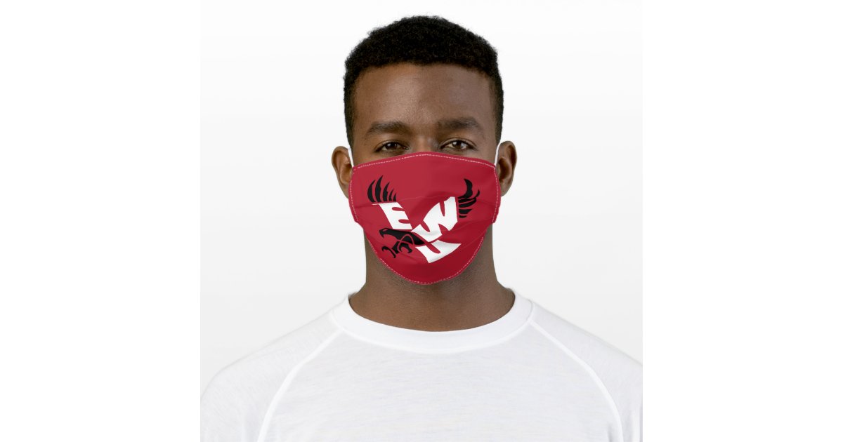 EWU Eagle Logo Adult Cloth Face Mask | Zazzle