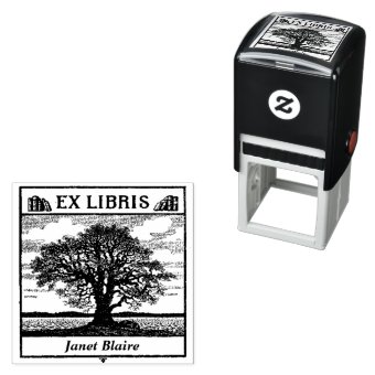 EX LIBRIS Book Plate Custom Library Book Stamp | Zazzle