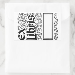 Ex Libris ~ Vintage Looking Bookplate / Booklabel | Zazzle
