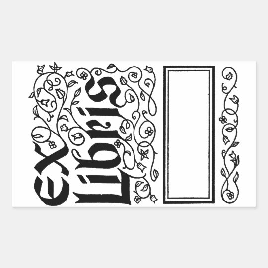 Ex Libris ~ Vintage Looking Bookplate / Booklabel | Zazzle.com