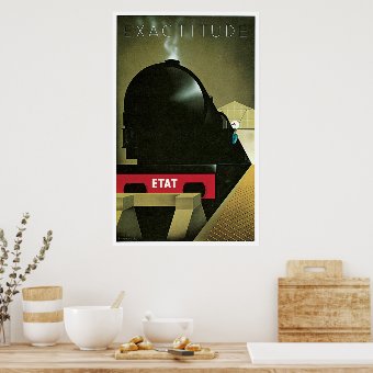 Exactitude Vintage French Railway Poster | Zazzle