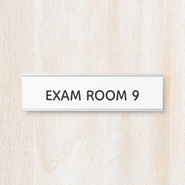 "Exam Room" Door Plate Door Sign | Zazzle