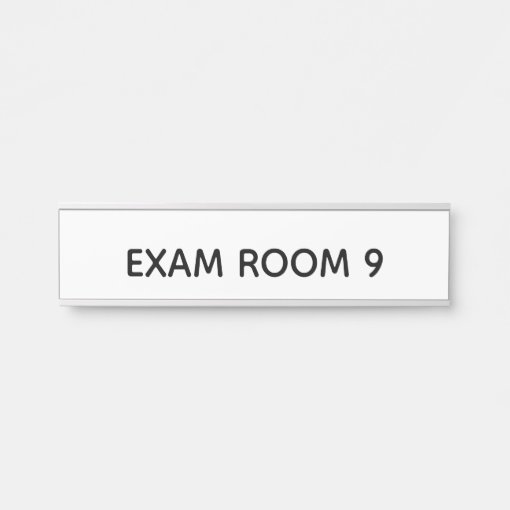 "Exam Room" Door Plate Door Sign | Zazzle