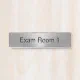Exam Room Number Silver and Black Text Template Door Sign | Zazzle