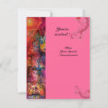EXCALIBUR , bright red ,pink Invitation | Zazzle