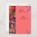 EXCALIBUR , bright red ,pink Invitation | Zazzle