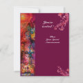 EXCALIBUR , bright red ,pink Invitation | Zazzle