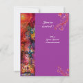 EXCALIBUR , bright red ,pink violet Invitation | Zazzle