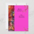 EXCALIBUR , bright red ,pink violet Invitation | Zazzle