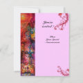EXCALIBUR , bright red pink violet Invitation | Zazzle