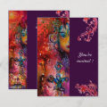 EXCALIBUR , bright red ,purple Invitation | Zazzle
