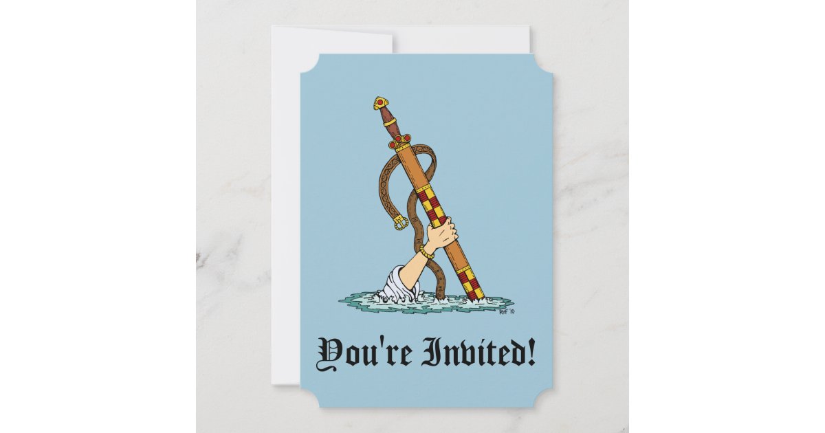 Excalibur Invitation | Zazzle