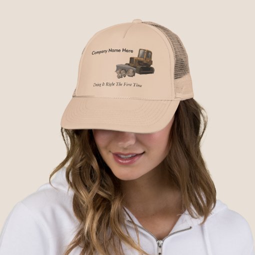 Excavating Company Slogan Hat | Zazzle