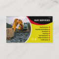 Excavating, Land clearing, Construction, Earthwork Business Card | Zazzle