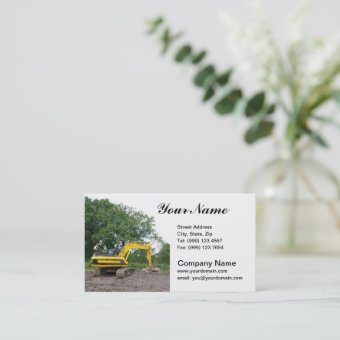 Excavation Business Card | Zazzle