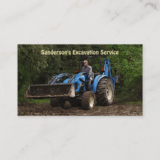 Excavation Service Business Card | Zazzle.com
