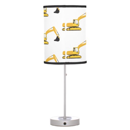 Excavator Construction Truck Table Lamp | Zazzle